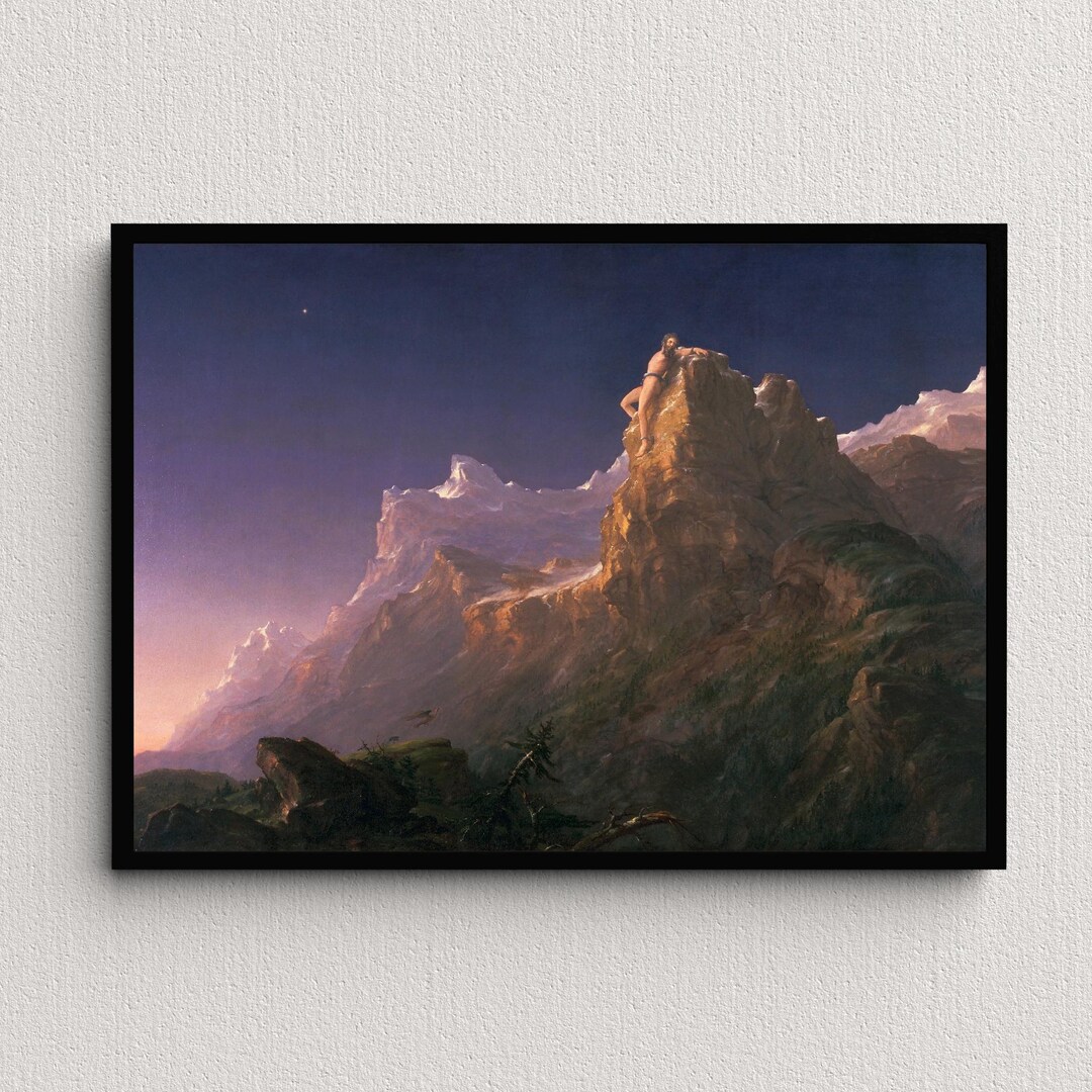 Prometheus Bound (1847) | Thomas Cole | Victorian Painting | Vintage ...