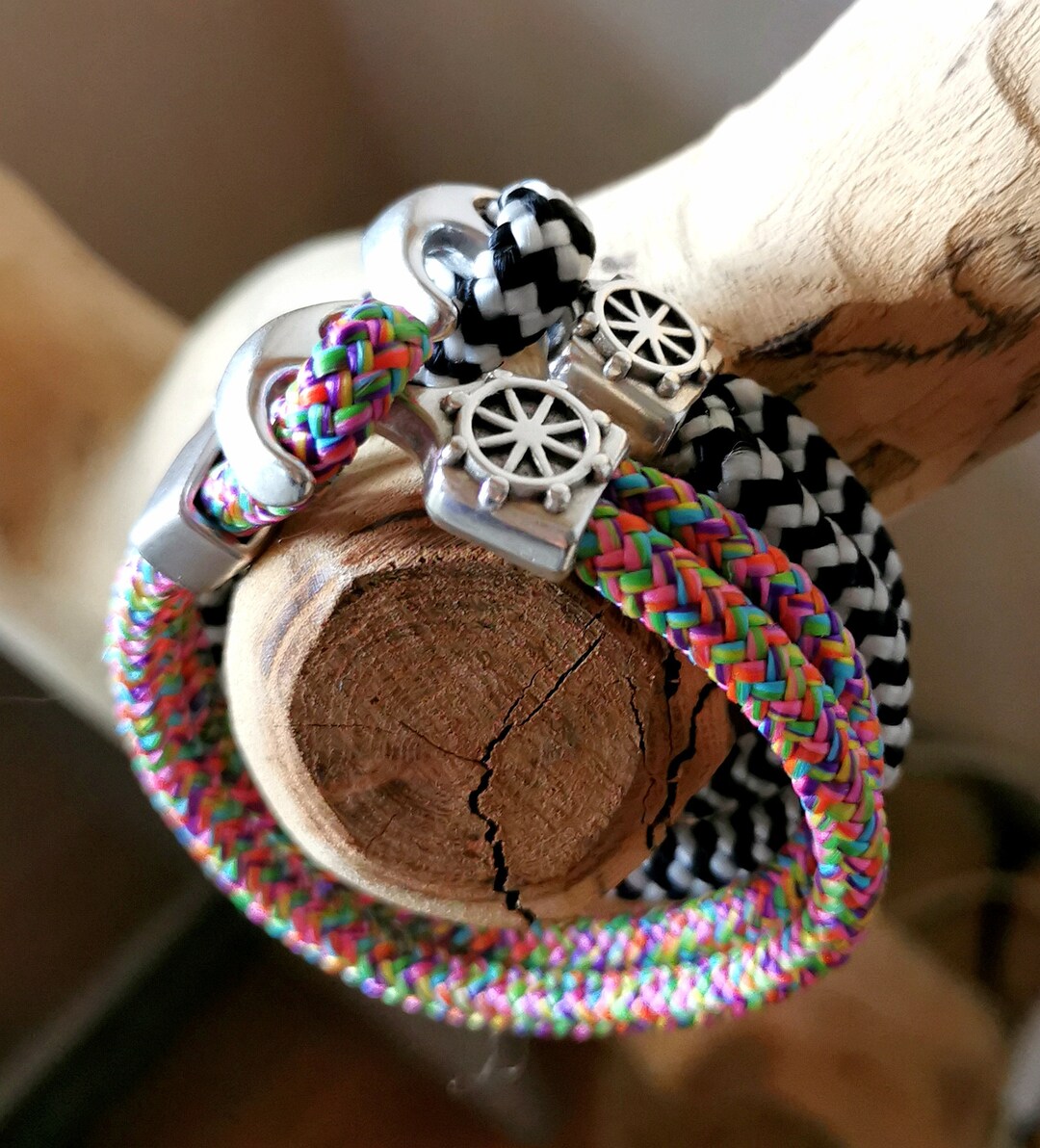 Double Strand Anchor Rope Bracelet Men's Women's Jewelry Surfer Jewelry ...