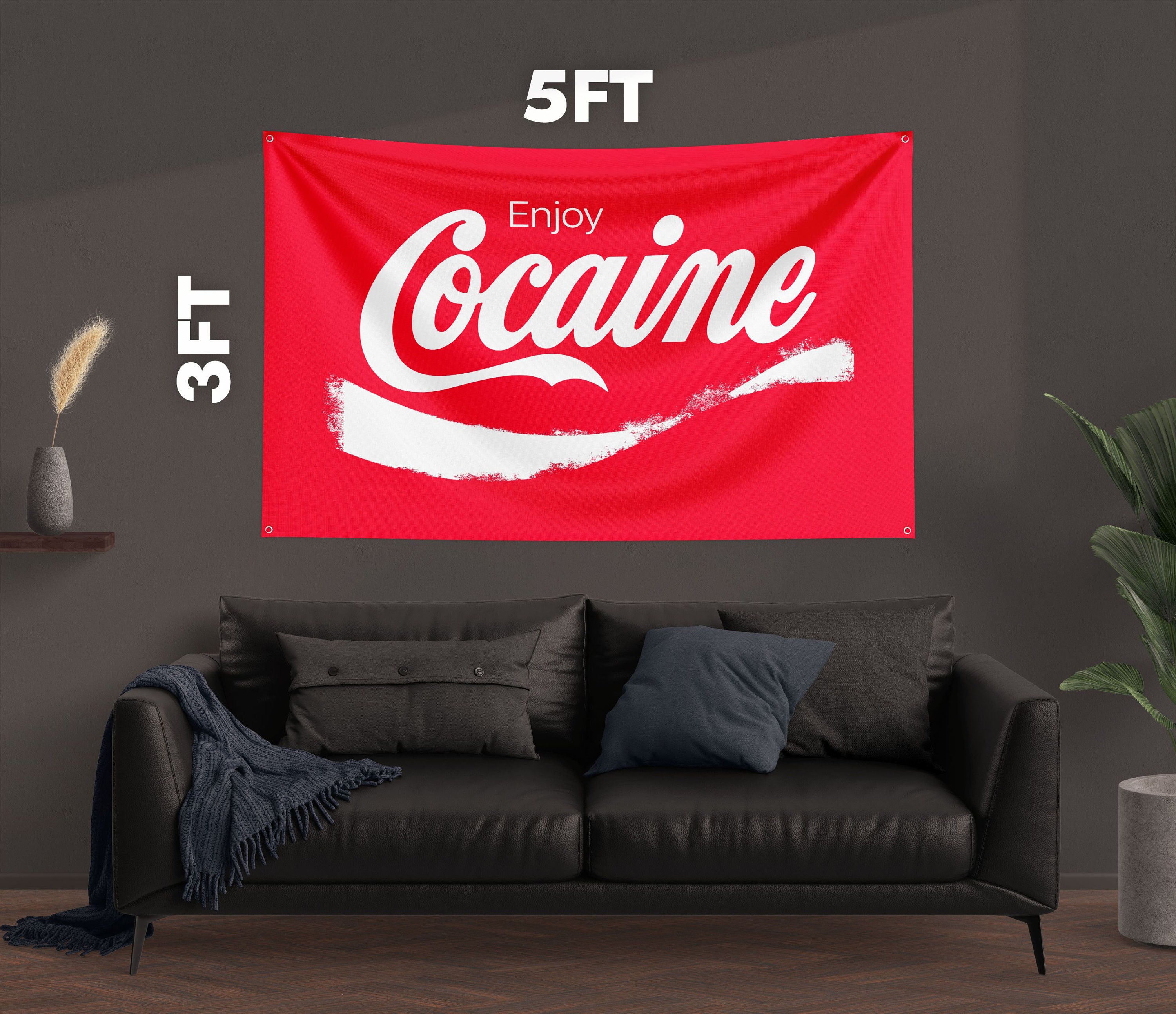 Enjoy coke Flag 3x5 Feet Funny Meme College - Etsy