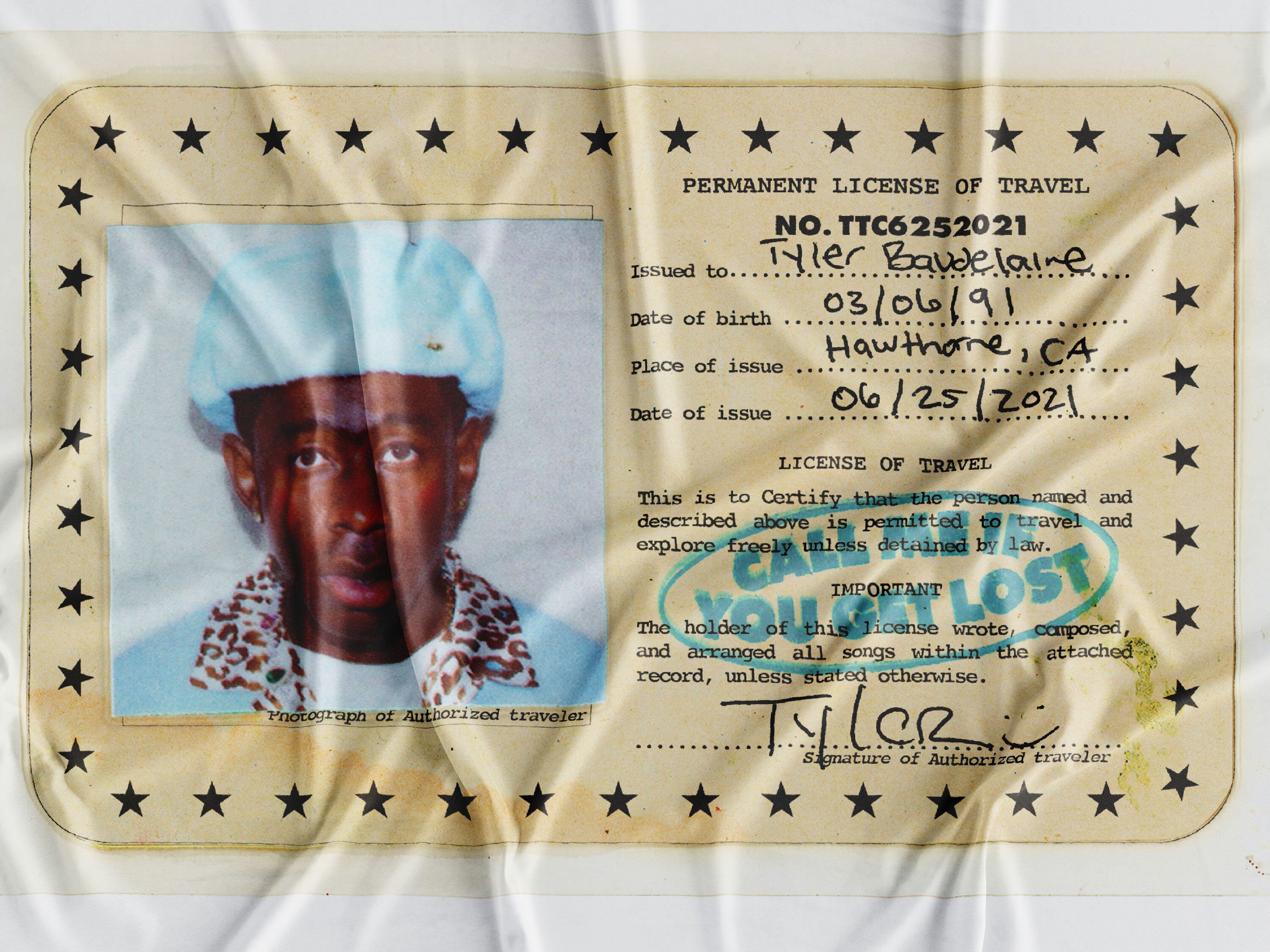 Call Me If You Get Lost Tyler the Creator Flag 3x5 Feet - Etsy