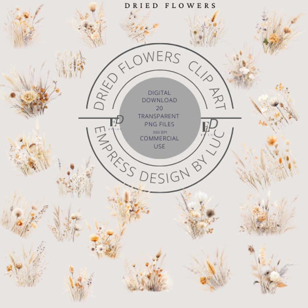 Watercolor Dried Summer Flowers Sticker, Laptop Decal, Car Decal - Etsy