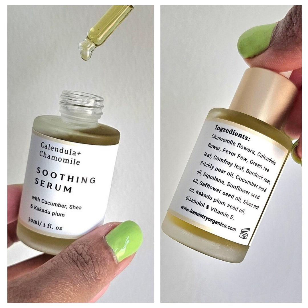 Borage Burdock Root Arjuna Bark Gotu Kola Soothing Face Oil Serum ...