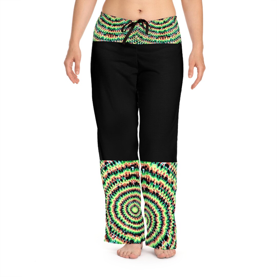 Rasta Pajamas Yoga Pants, Reggae Colors Tie Dye Unisex Loungewear ...