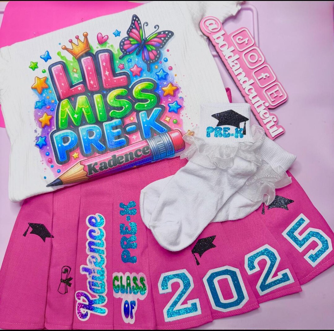 Kindergarten Graduation Skirt Set, Preschool Graduation Outfit, 1st ...