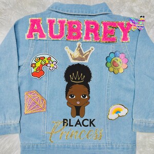 Personalized Kids Denim Jacket - Custom Bling Jacket for Girls, Unique ...