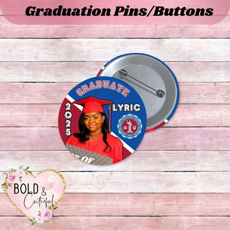 Custom Buttons Senior - Etsy