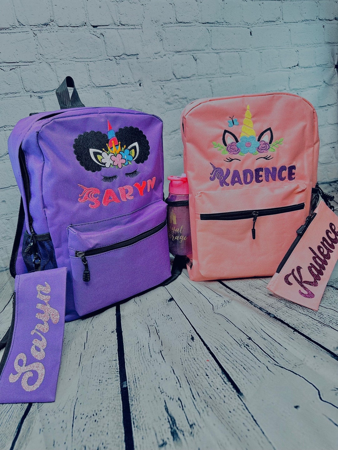 Custom School Bag / Personalized Embroidered Backpack / Back to School ...