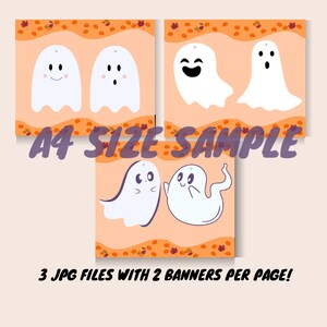 Ghost Halloween Garland, Halloween Banner, Printable Halloween, DIY ...