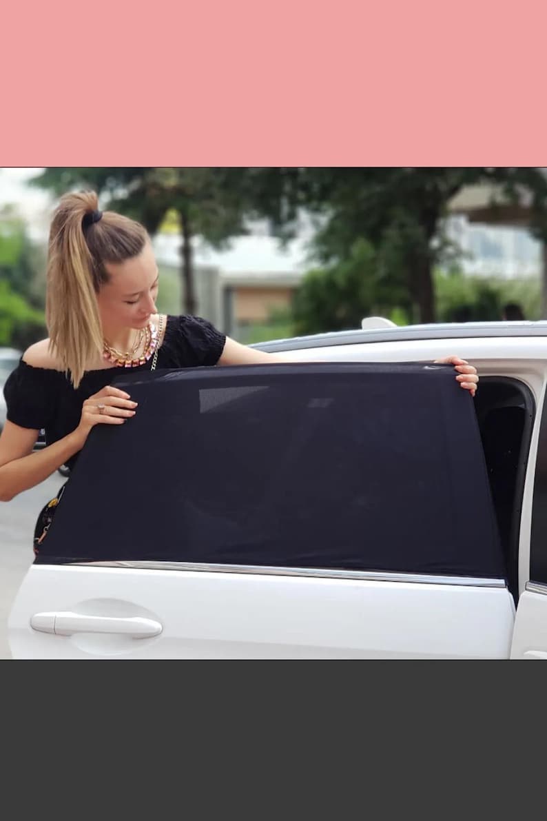 Car Side Window Sunshade | Removable Glass Curtain for Sun & Heat ...
