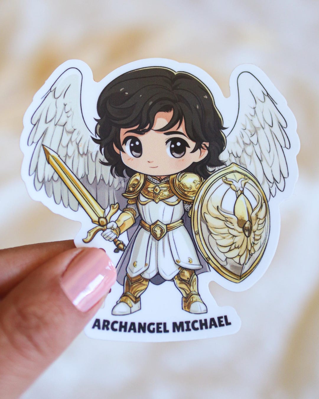 Saint Michael Archangel Sticker: Waterproof Catholic Vinyl Decal - Etsy