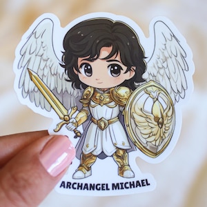 Saint Michael Archangel Sticker: Waterproof Catholic Vinyl Decal - Etsy