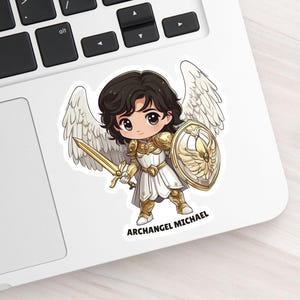 Saint Michael Archangel Sticker: Waterproof Catholic Vinyl Decal - Etsy