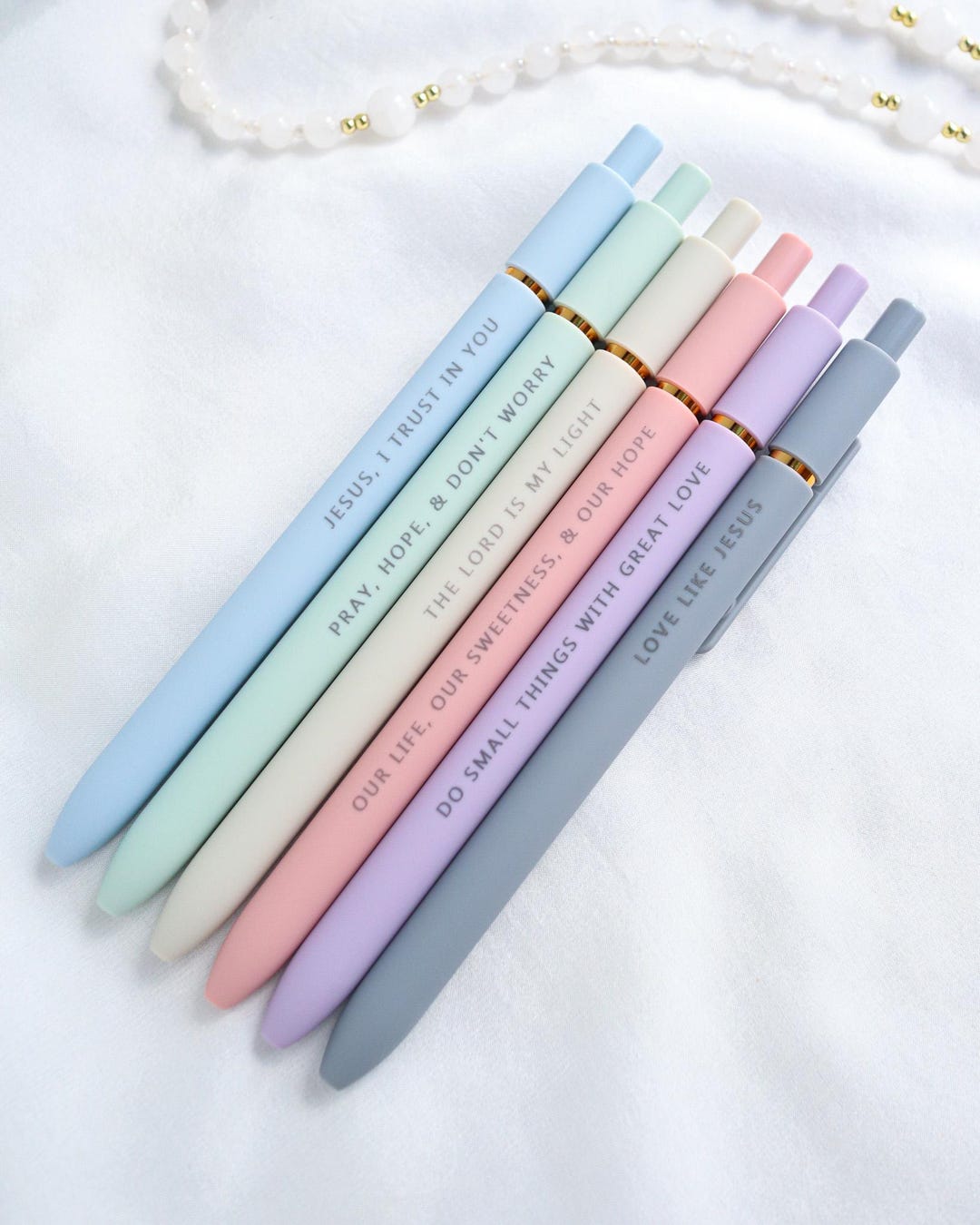 Engraved Catholic Pen Set: Bible Verse Christian Gift - Etsy