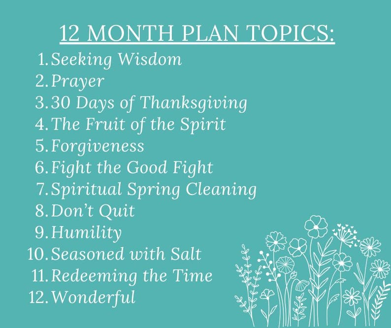 12 Month Scripture Writing Plan for 2025, Revive in '25! Instant ...