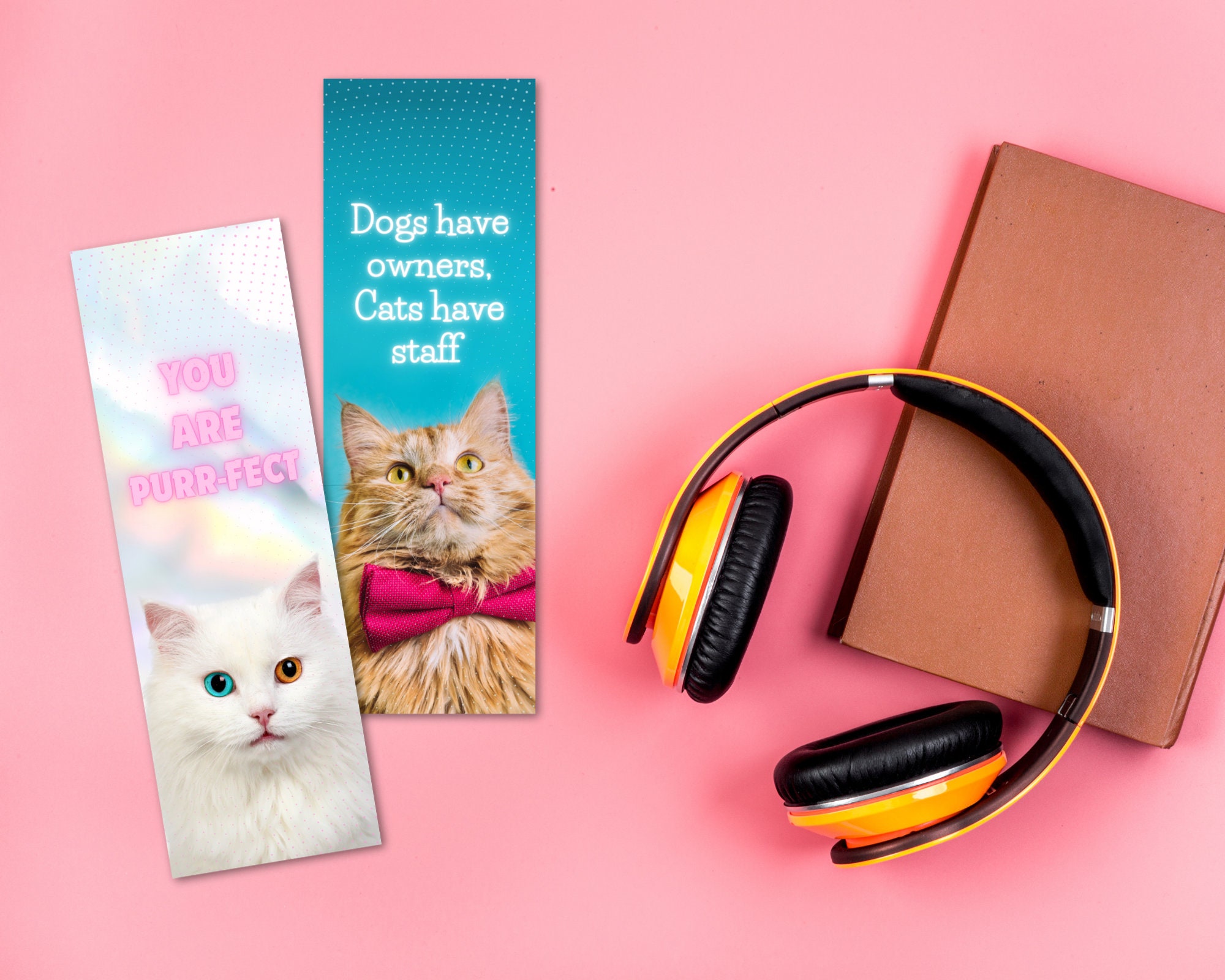 Cute Cats Printable Bookmark Series Download - Etsy