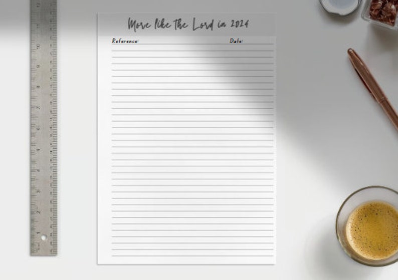 12 Month Scripture Writing Plan, "more Like Our Lord in 2024" - Etsy