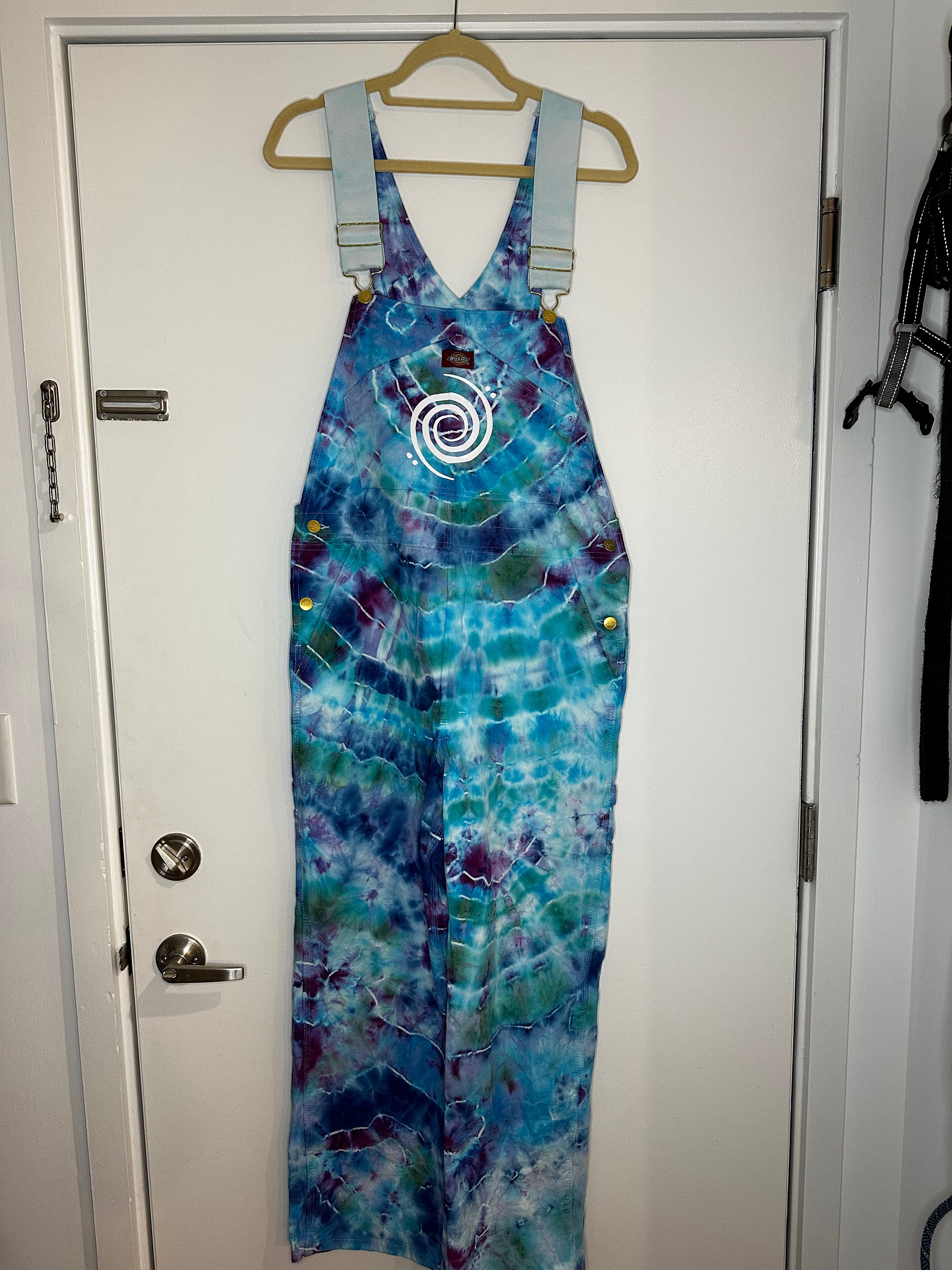 Tie Dye Dickies Overalls Custom EDM Artist - Etsy