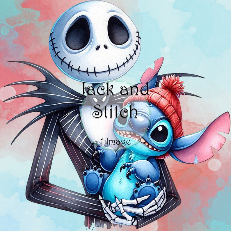 Jack and Stitch Clipart, Commercial Files, Transparent Background ...