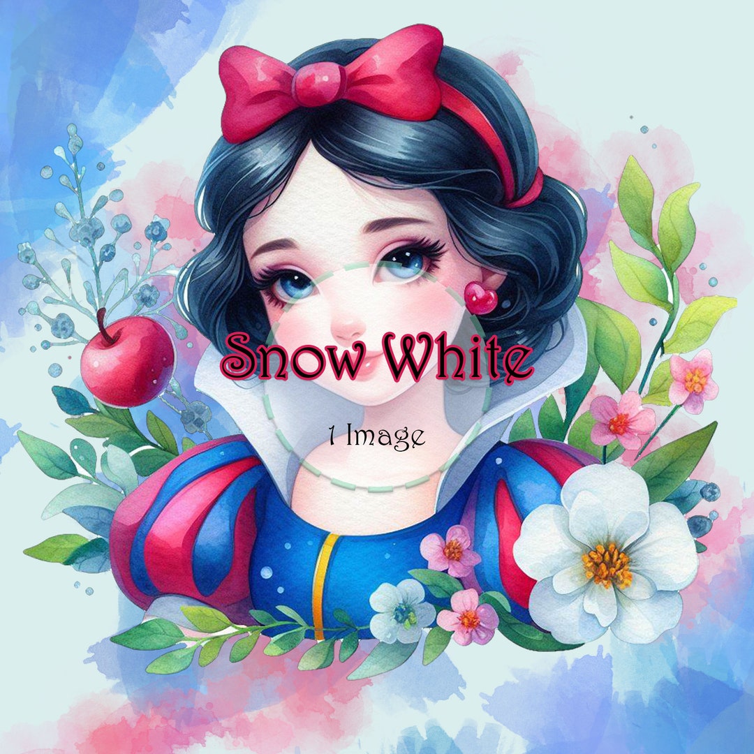 Snow White Clipart Image, Commercial Files, Transparent Background - Etsy