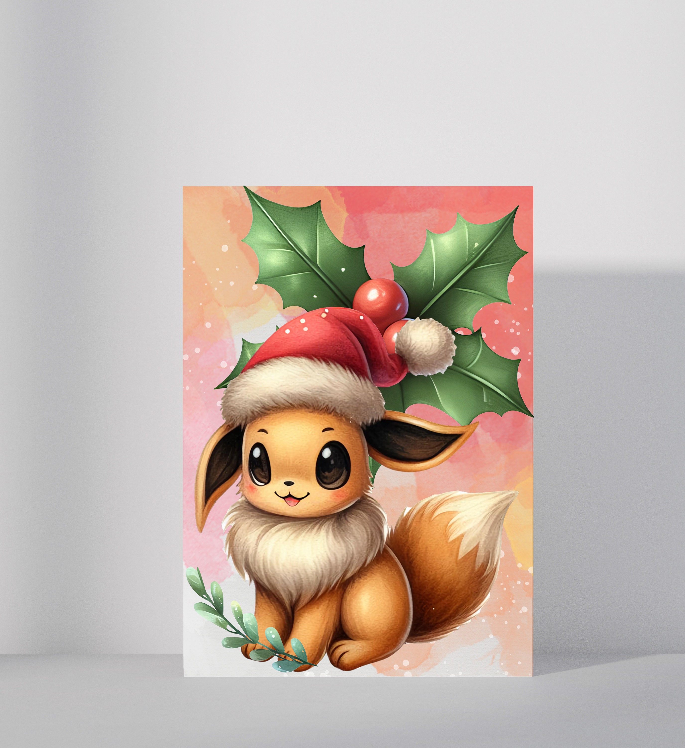 Pikachu and Eevee Christmas Clipart Set, Transparent PNG Images ...