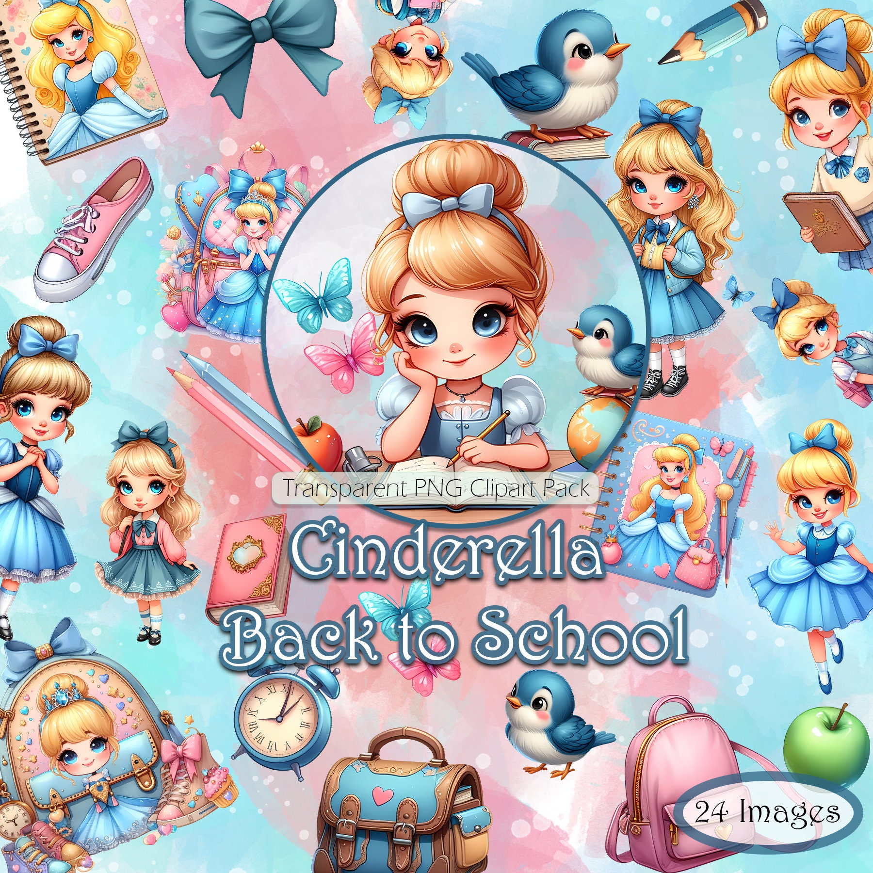 Back To School Disney Clipart Cinderella