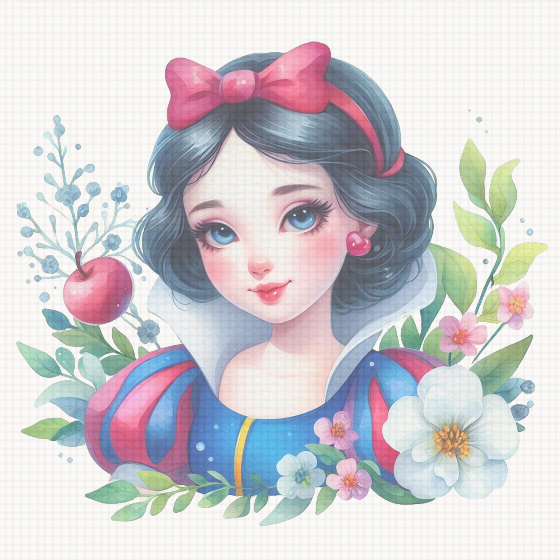 Snow White Clipart Image, Commercial Files, Transparent Background - Etsy