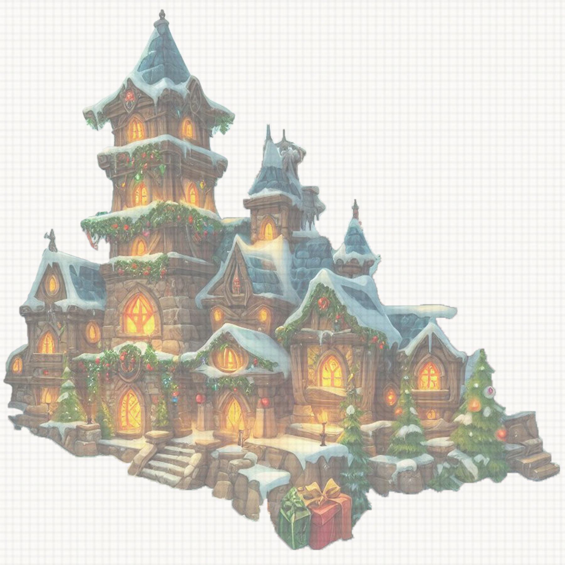 Warcraft Christmas Inspired Clipart Set, Dnd Graphics, Fantasy Clipart ...