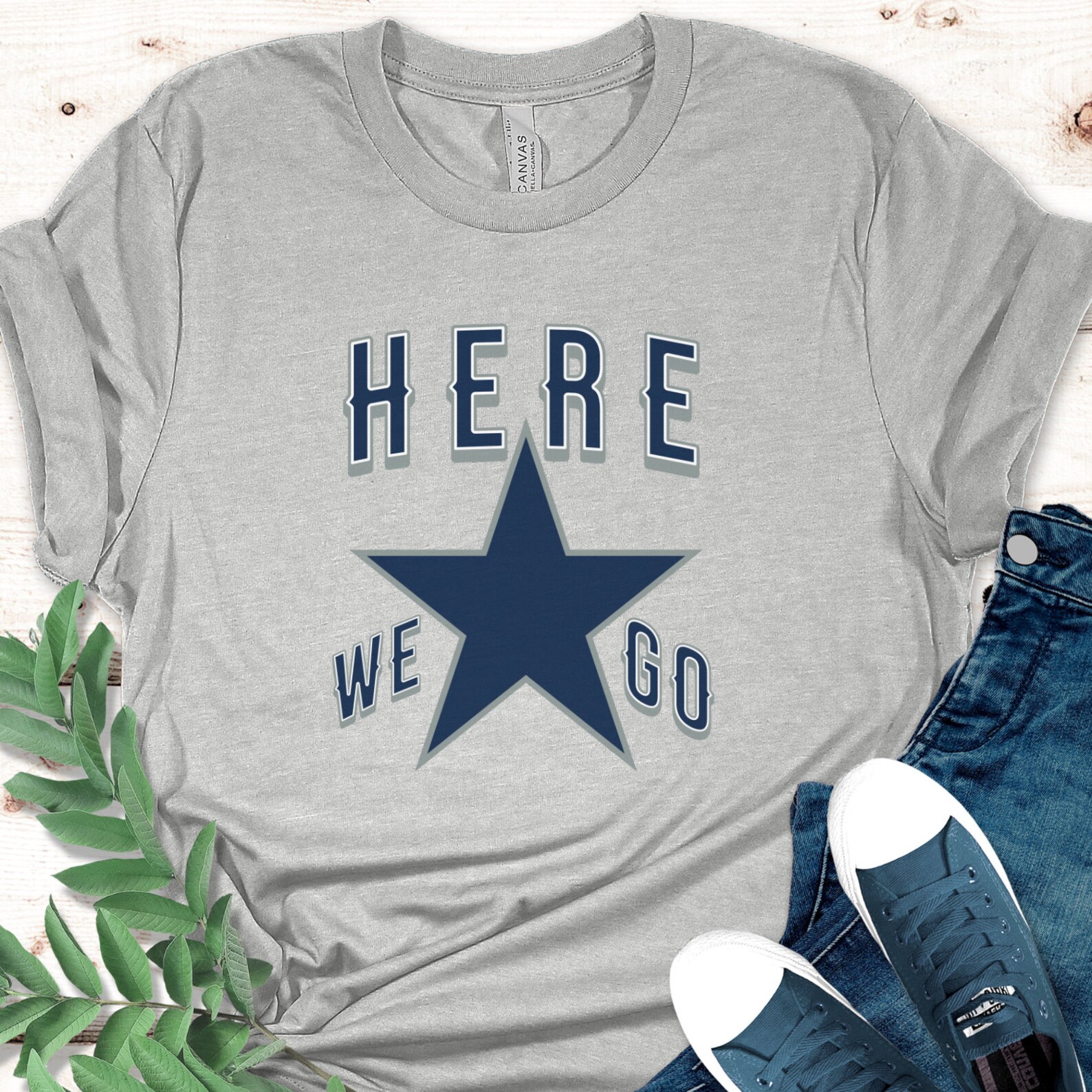 Here We Go Football Shirt, Funny Football T Shirt for Dak Fan, Fan Art ...