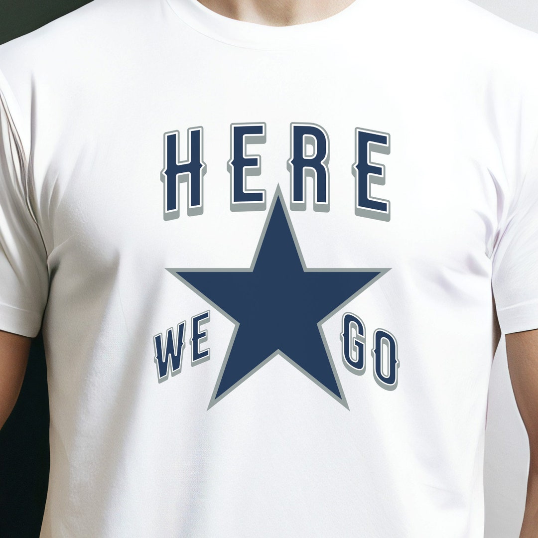 Here We Go Football Shirt, Funny Football T Shirt for Dak Fan, Fan Art Inspired Meme Gift for ...