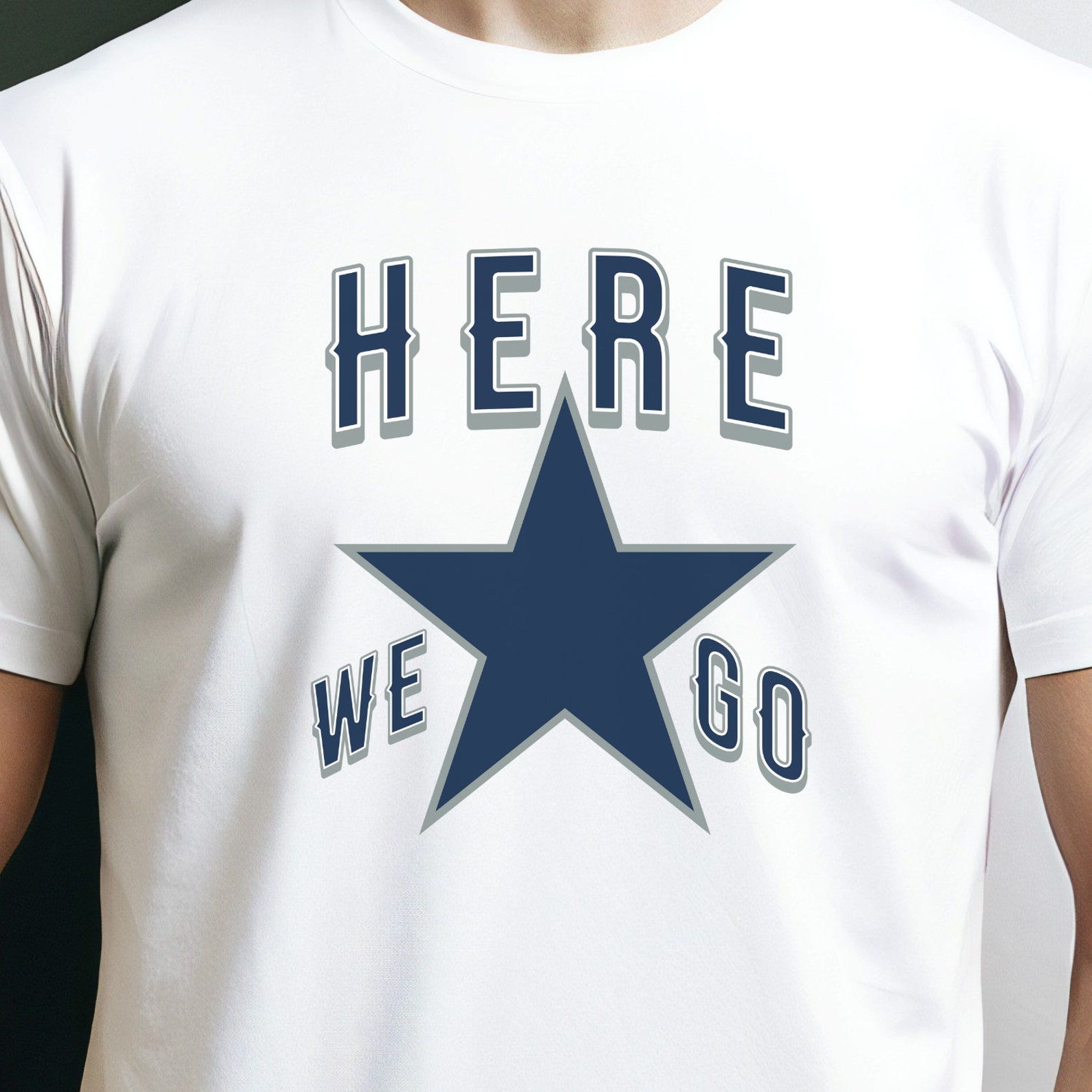 Here We Go Football Shirt, Funny Football T Shirt for Dak Fan, Fan Art ...