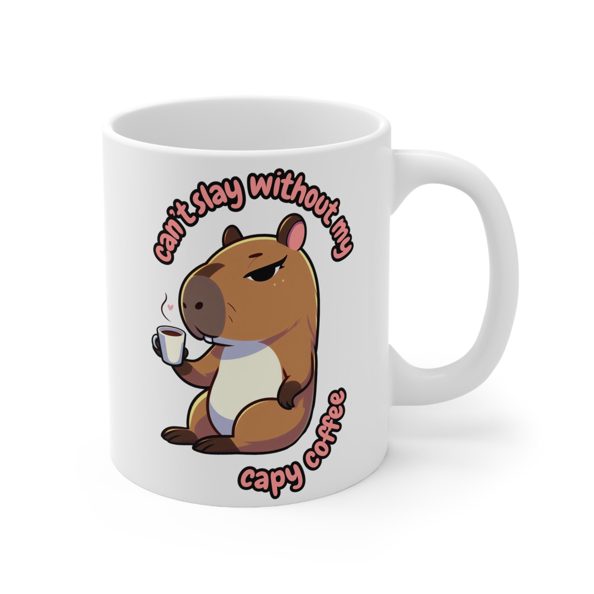 Capybara Mug Funny Capybara Cute Gift for Her Cant Slay - Etsy