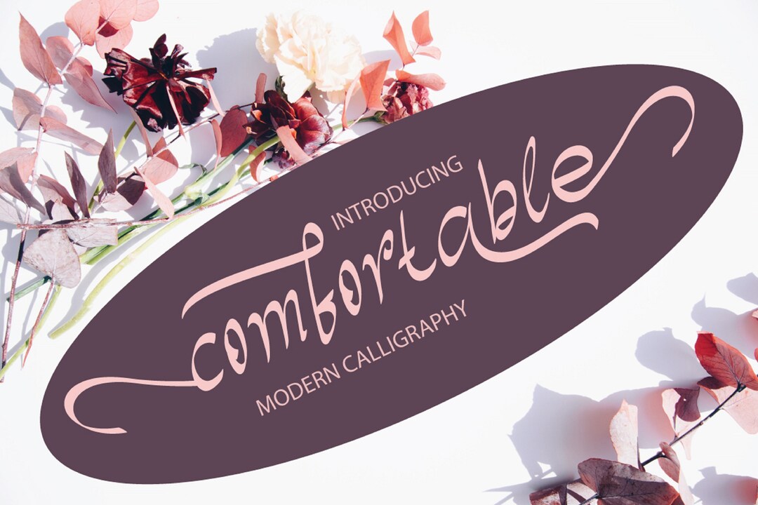 Comfortable Calligraphy Font Serif Font, Modern Font, Branding Font ...