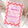Wavy Border Engagement Party Easel Welcome Sign Template Squiggly ...