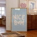 Nice Bum Quote Print Funny Bathroom Poster Cheeky Quote Print Bedroom ...