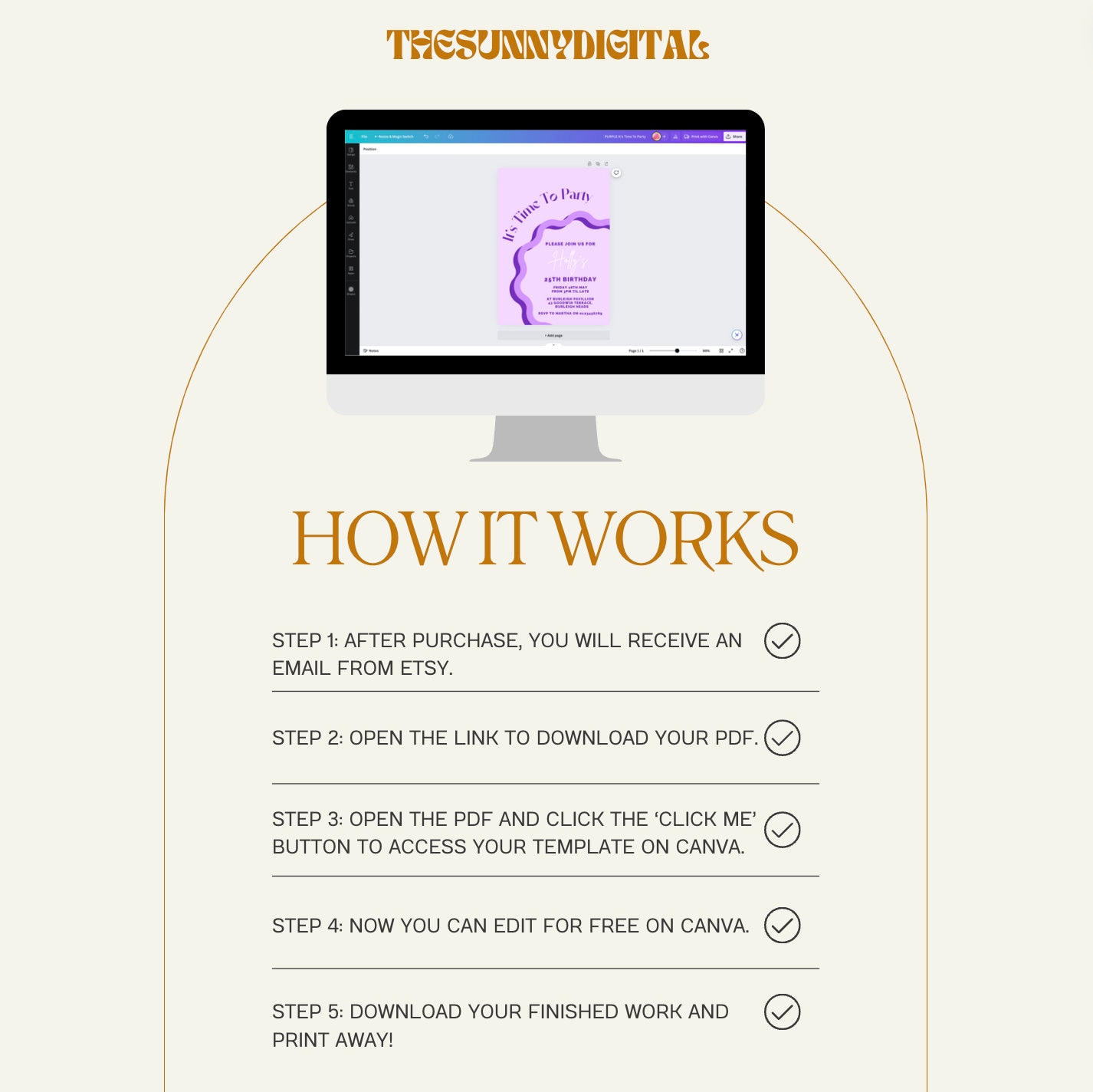 Wavy Border Purple Lilac Birthday Party Invitation Template Squiggly ...