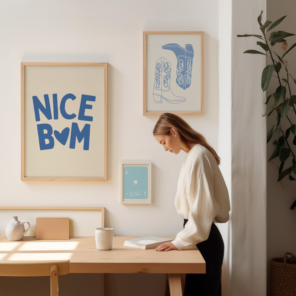 Nice Bum Quote Print Funny Bathroom Poster Cheeky Quote Print Bedroom ...