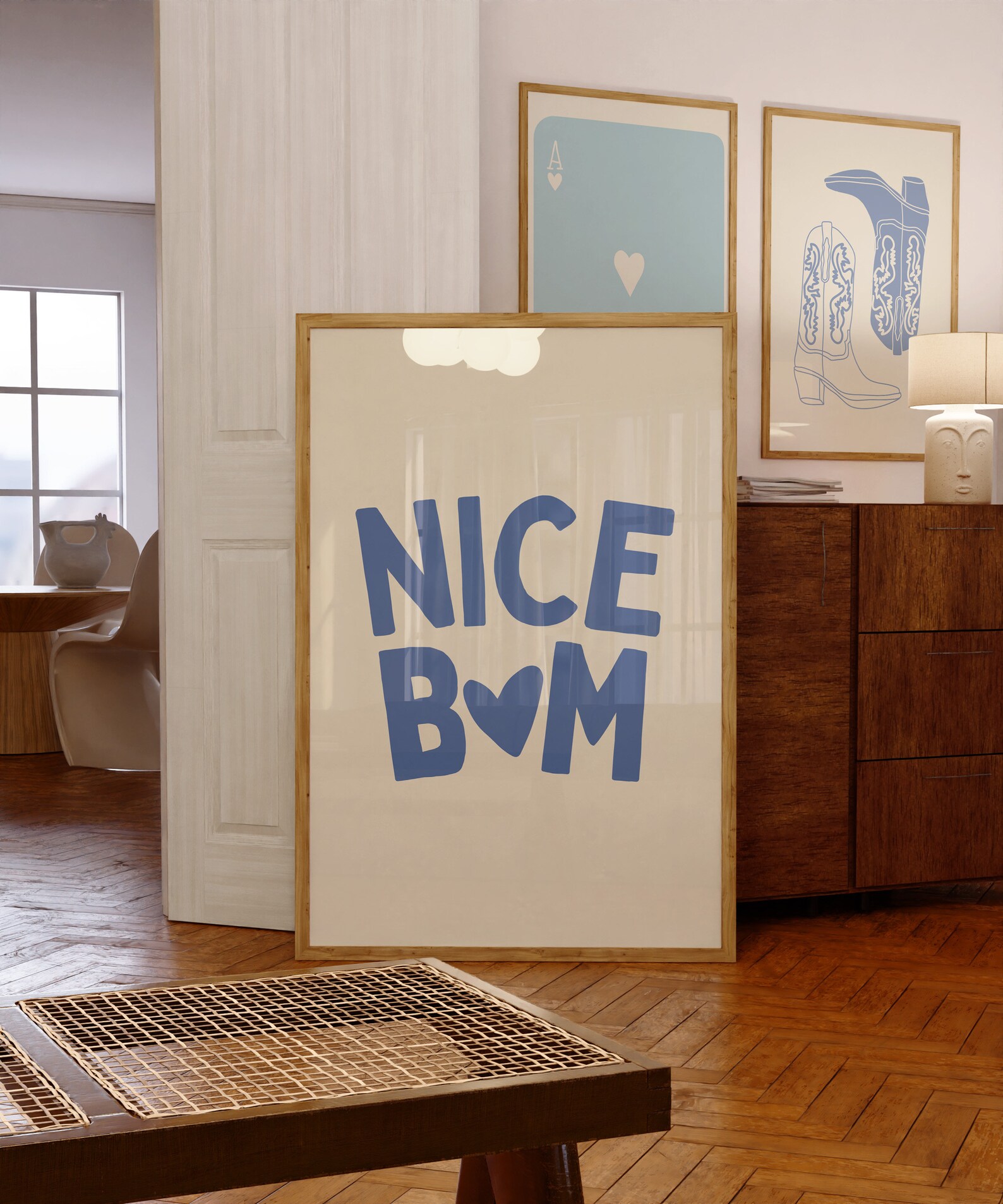 Nice Bum Quote Print Funny Bathroom Poster Cheeky Quote Print Bedroom ...