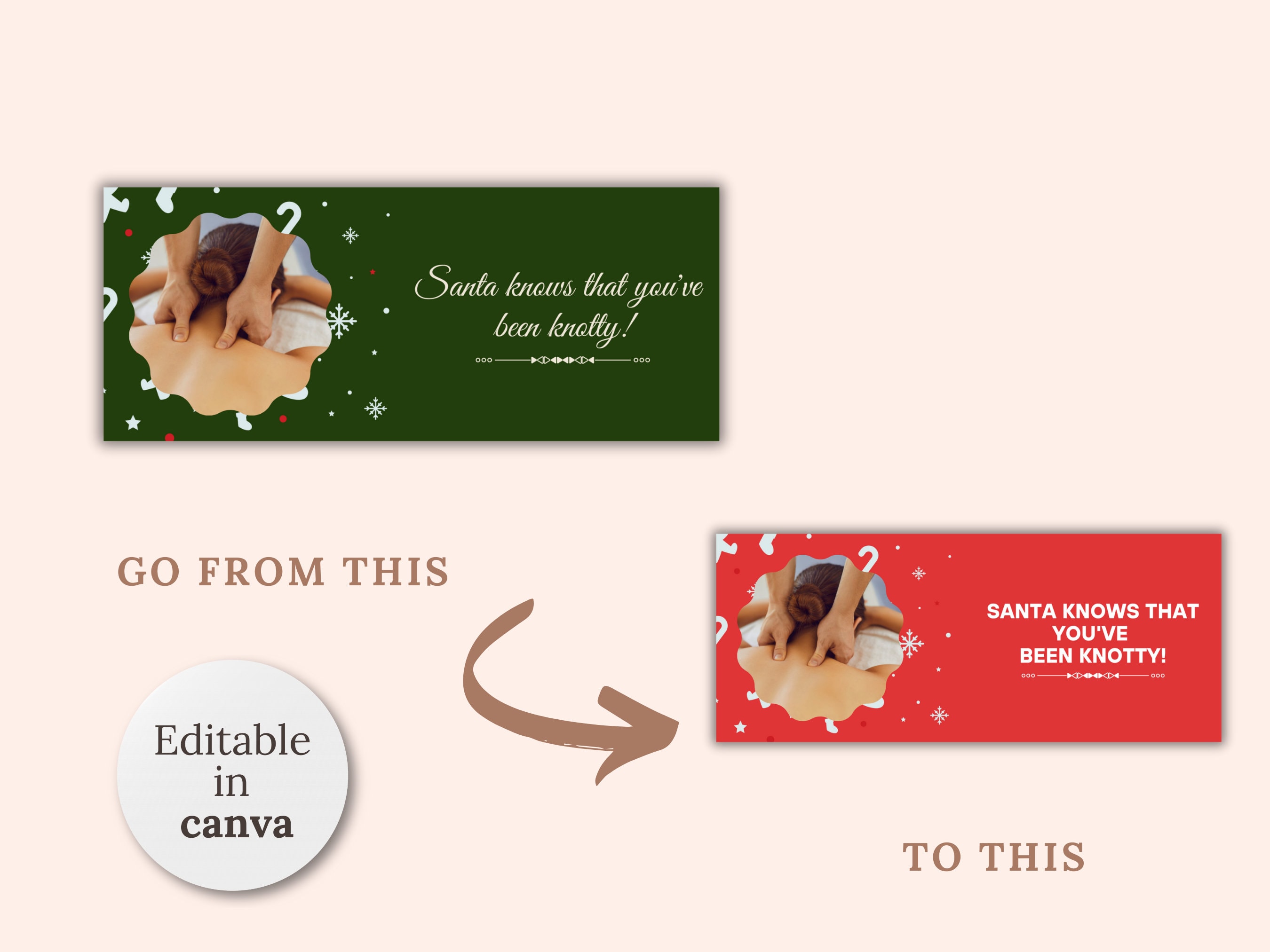 Editable Massage T Certificate Massage Printable T Card Spa 3170
