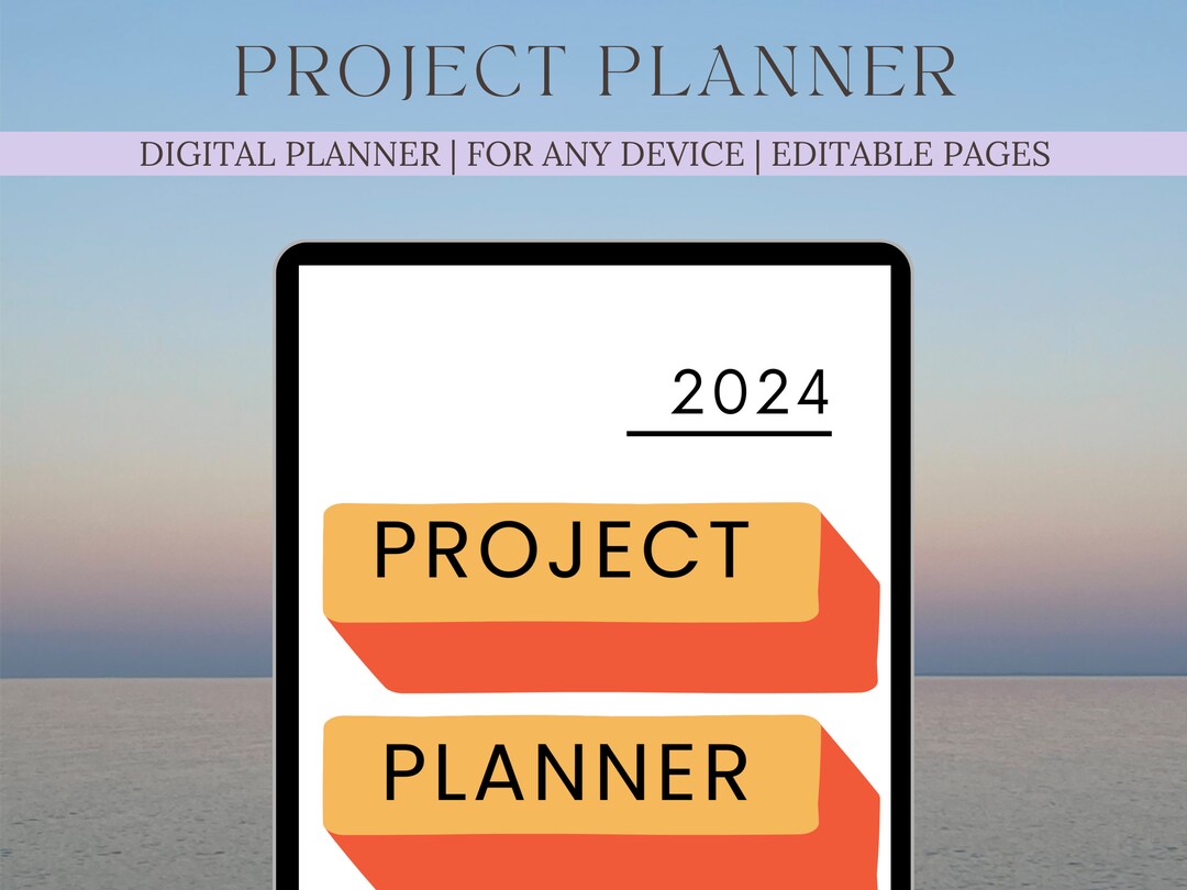 Simple Project Planner Project Tracker Editable Project - Etsy