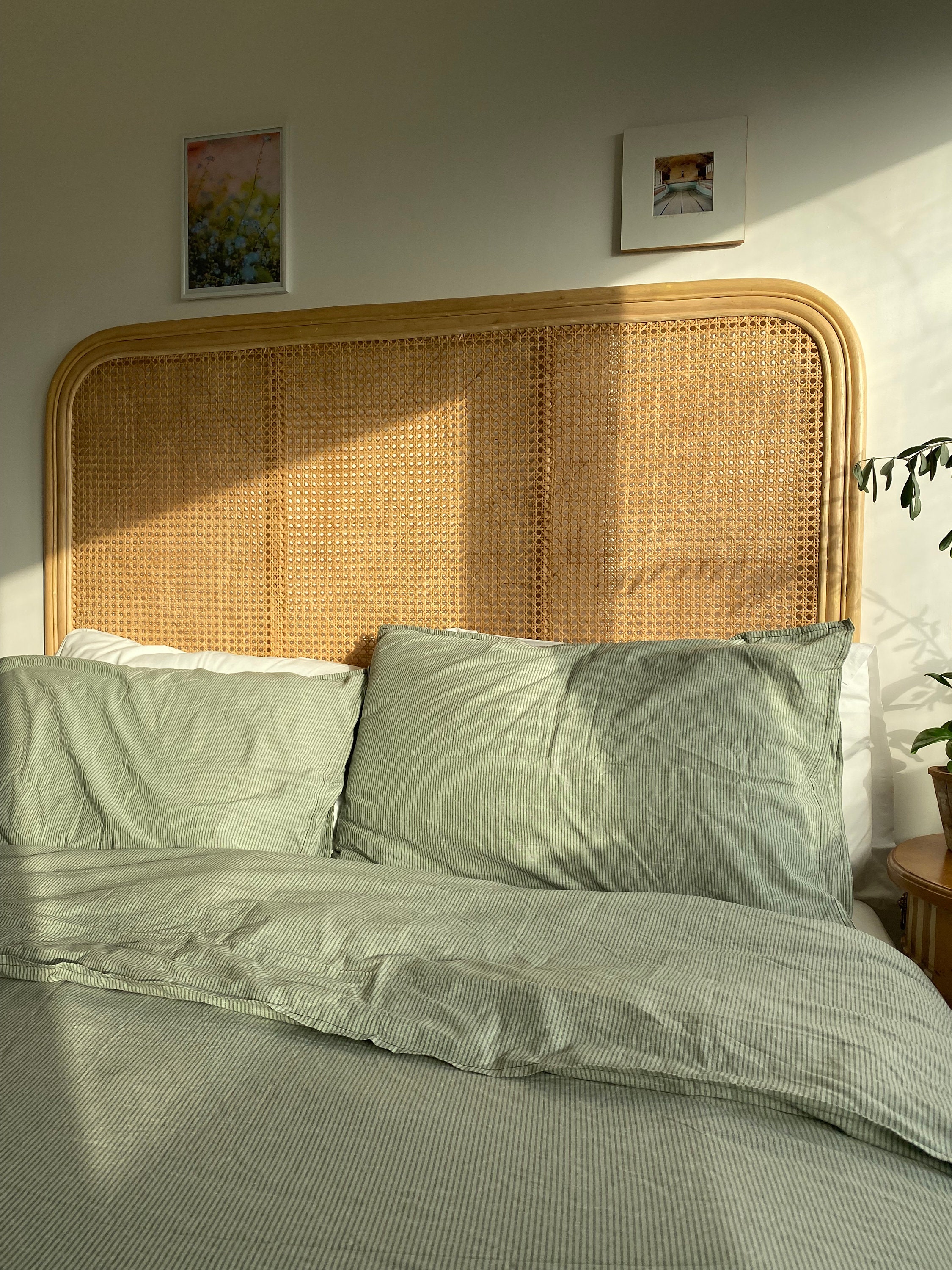 Sayang Natural Rattan Headboard Hexagon Webbing - Etsy