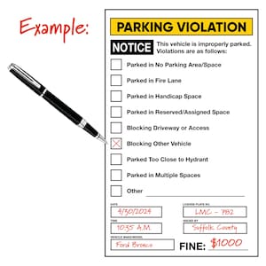 Printable Fake Parking Tickets, Digital Download Prank Ticket ...