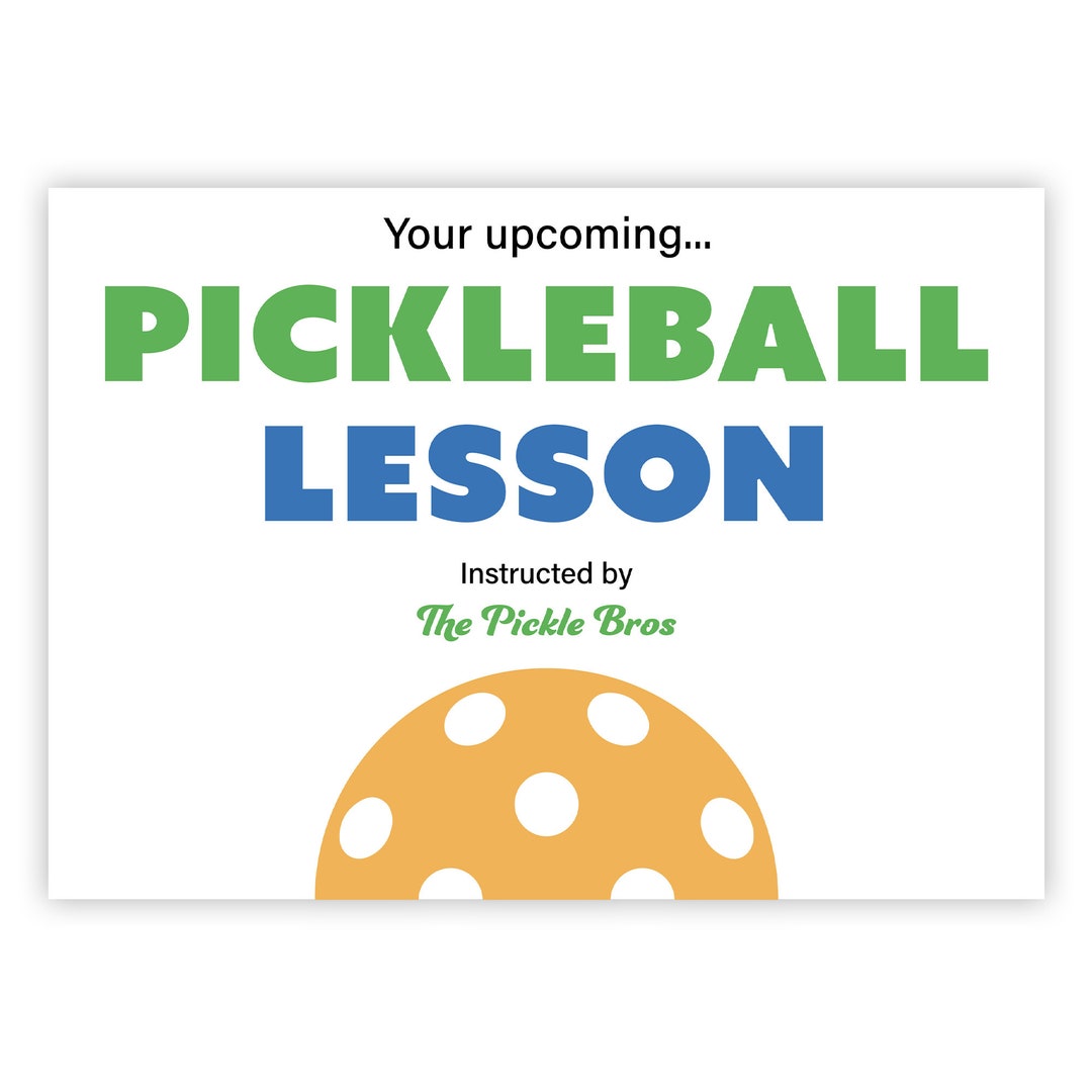 Prank Mail Pickleball Lesson Postcard 100% Anonymous Sent Directly to ...