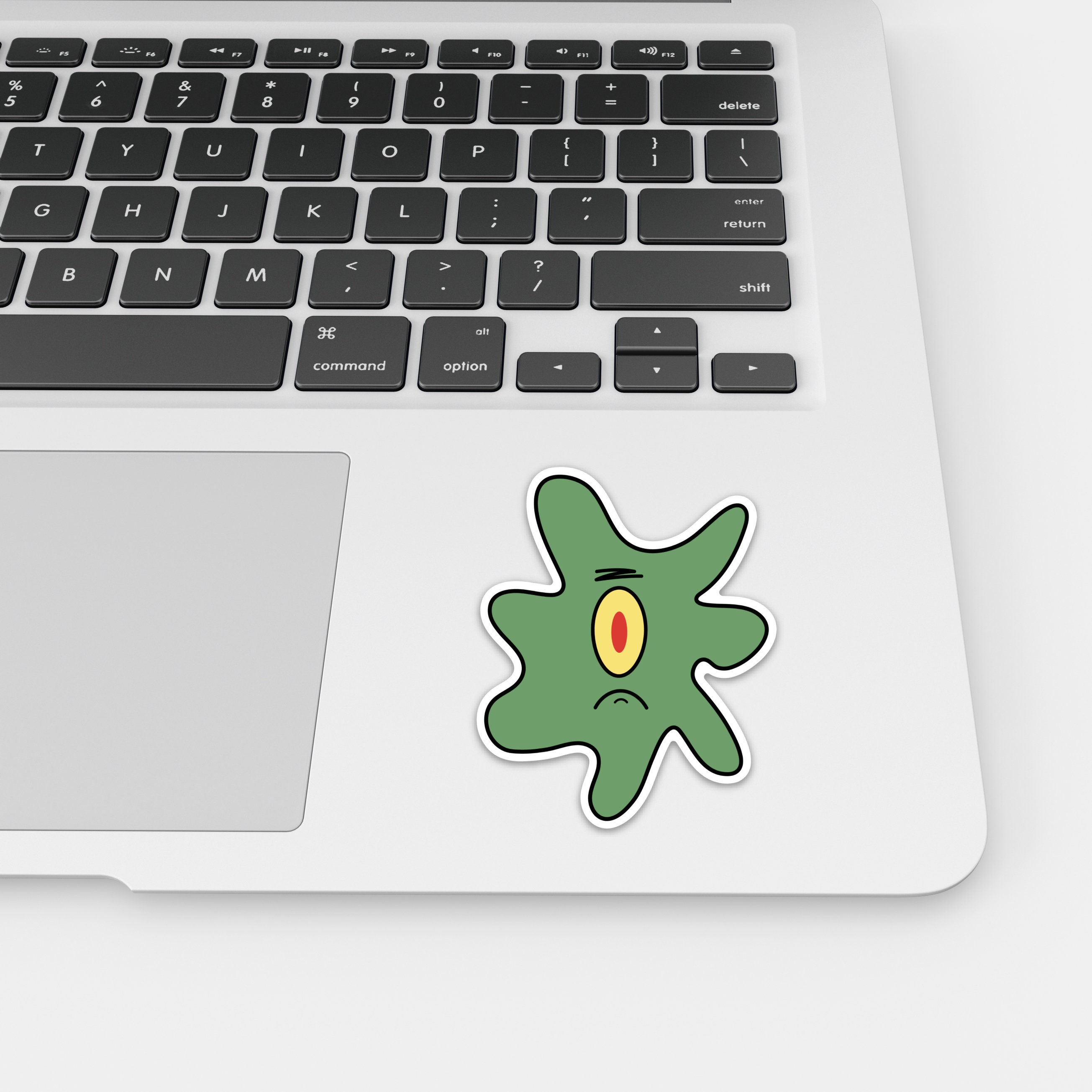 Squished Plankton Sticker Spongebob Laptop Sticker Funny Cute Meme ...
