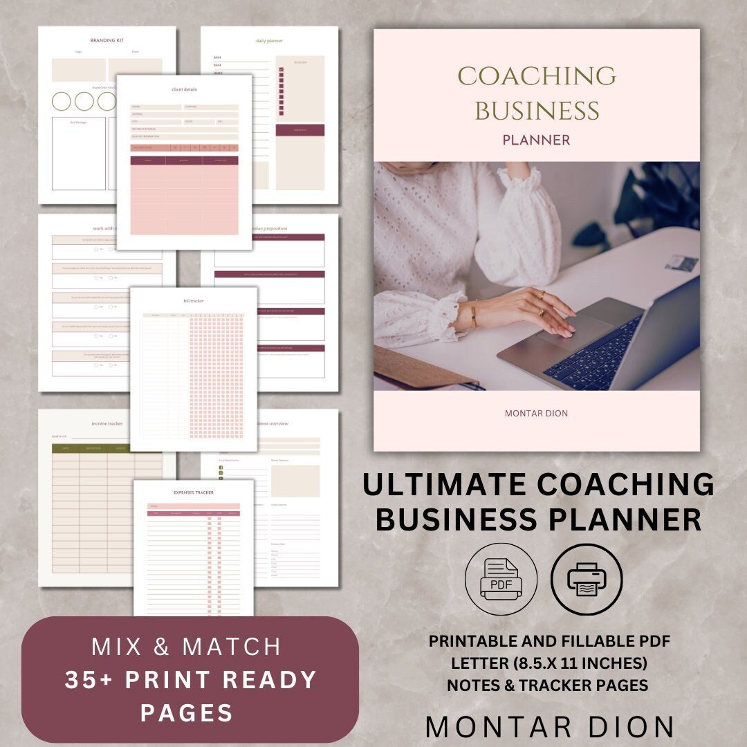 Small Business Planner | US Letter | Printable and Fillable PDF ...