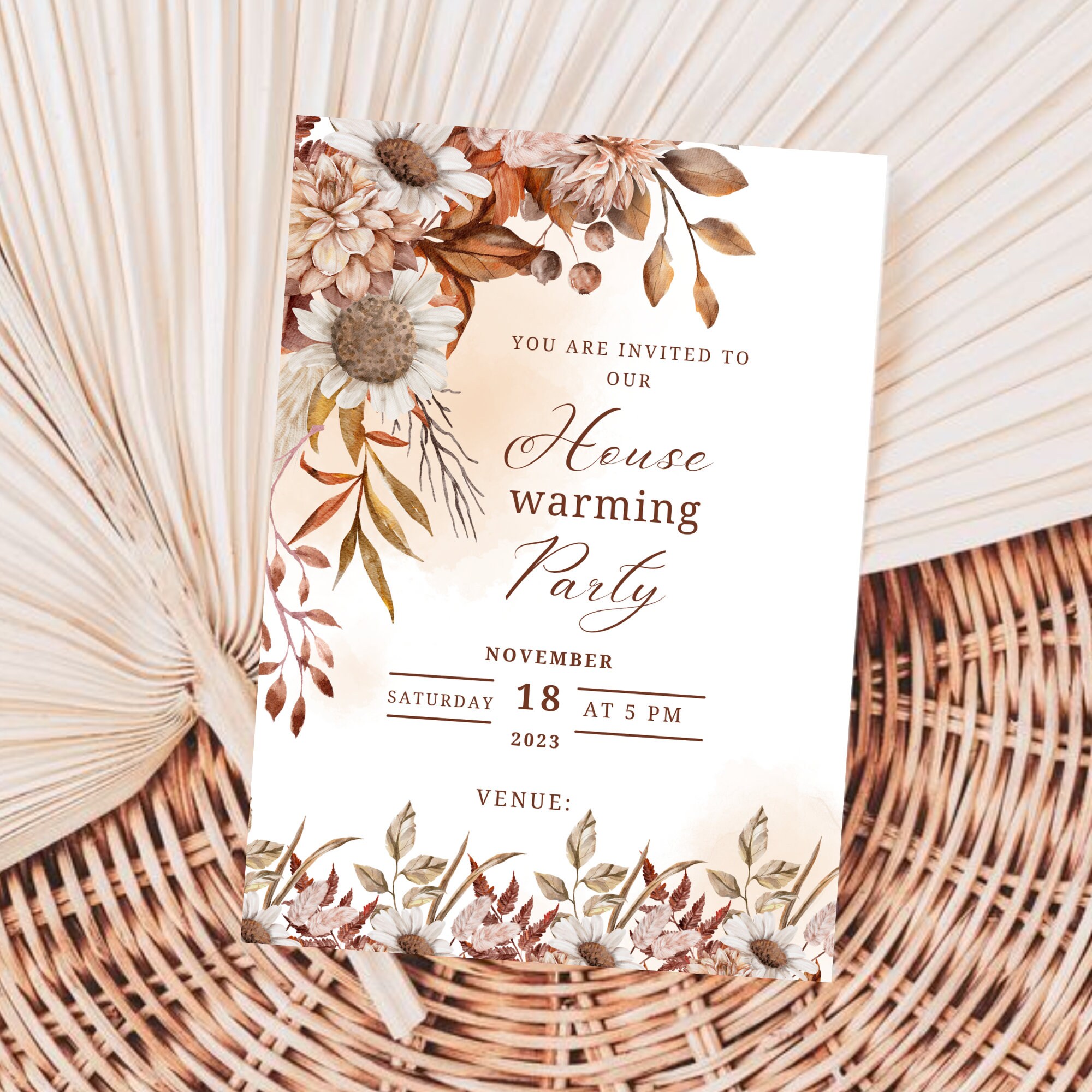 House Warming Invitation Digital Download, Editable House Warming ...
