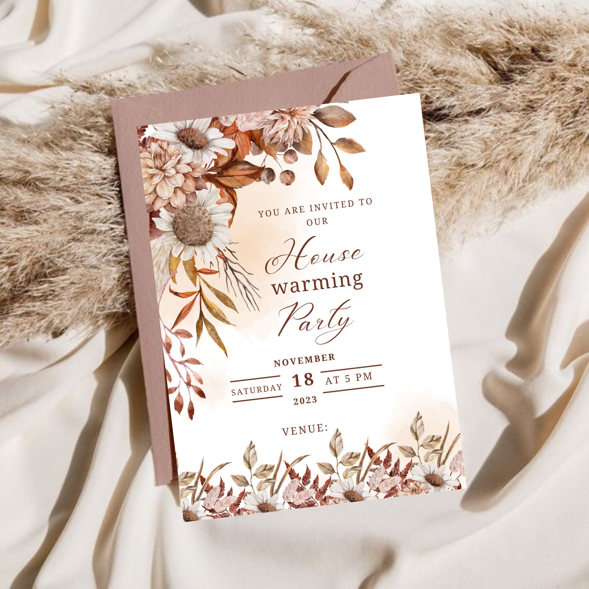 House Warming Invitation Digital Download, Editable House Warming ...