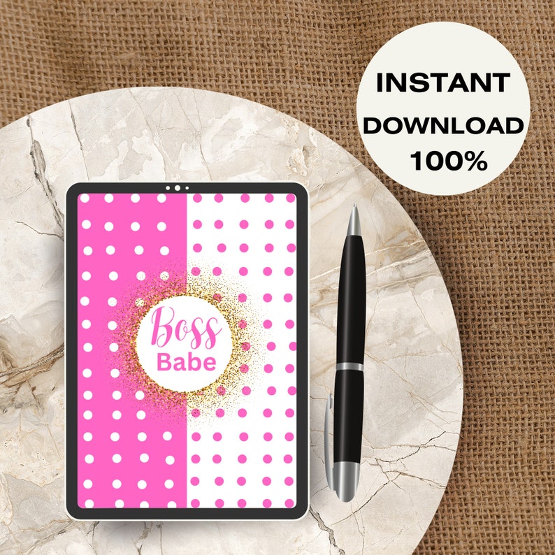Boss Babe Planner, Digital Download, Monthly Calendar, Boss Lady ...