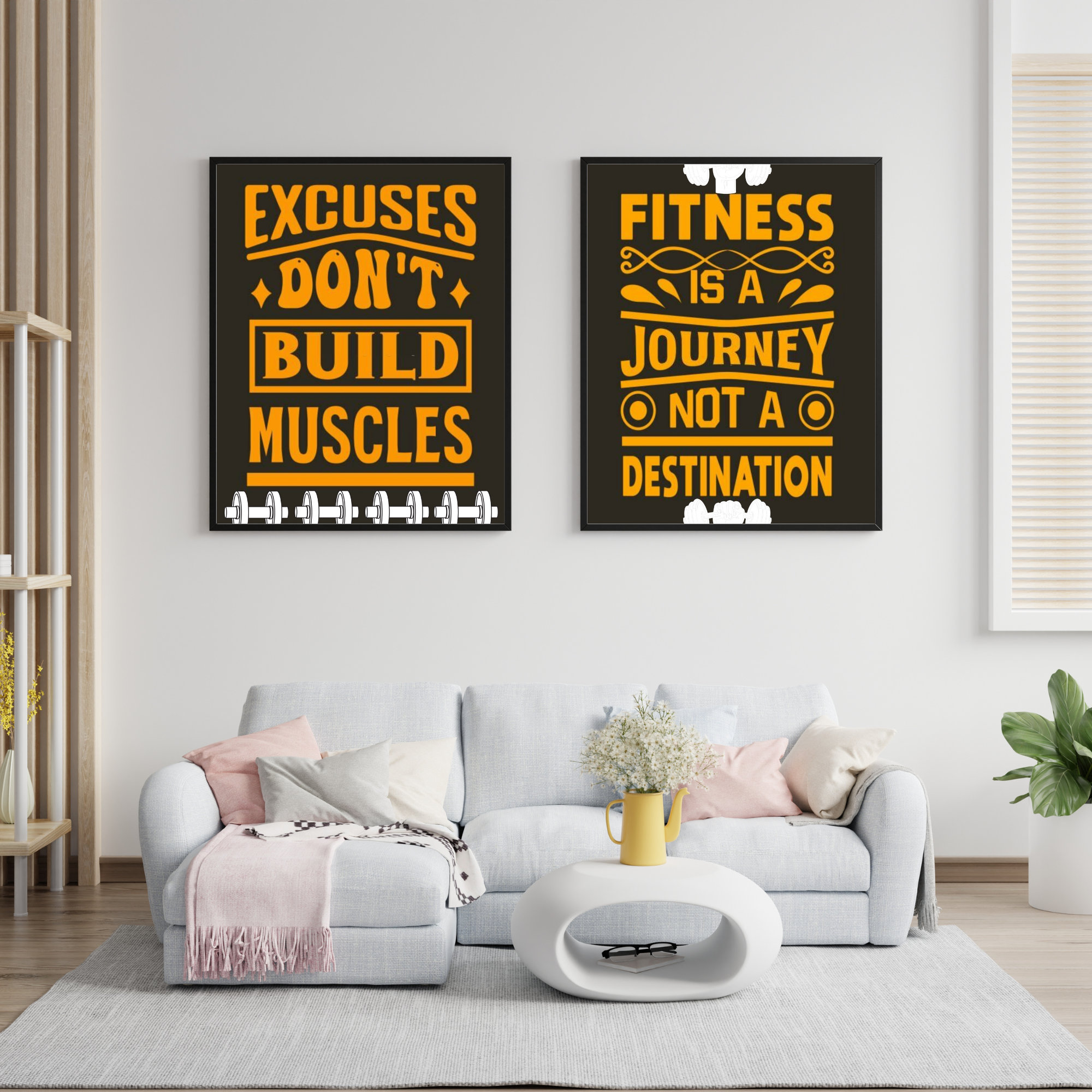 Fitness Motivational Quote Poster, Daily Inspiration Quote ...
