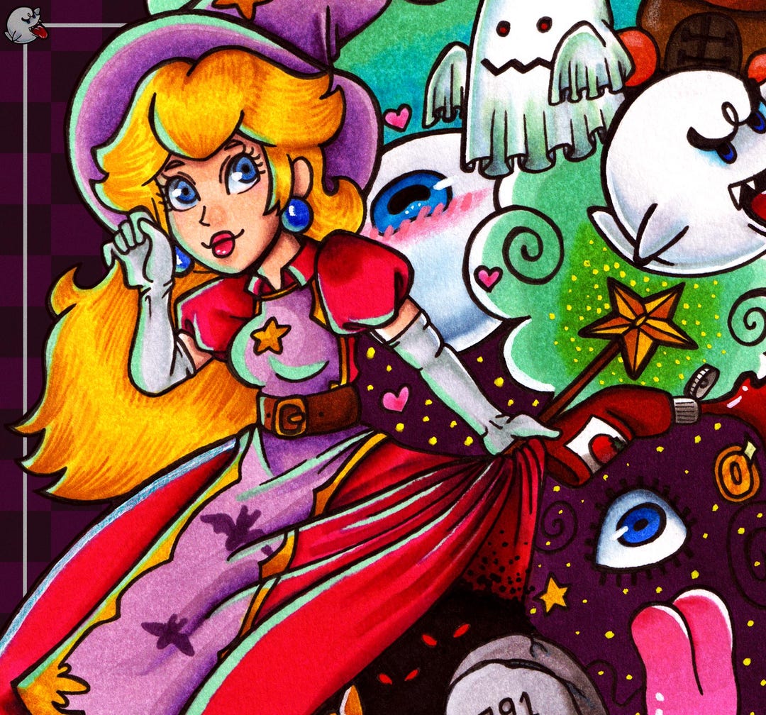 Peach in Horror Land Sticker - Etsy