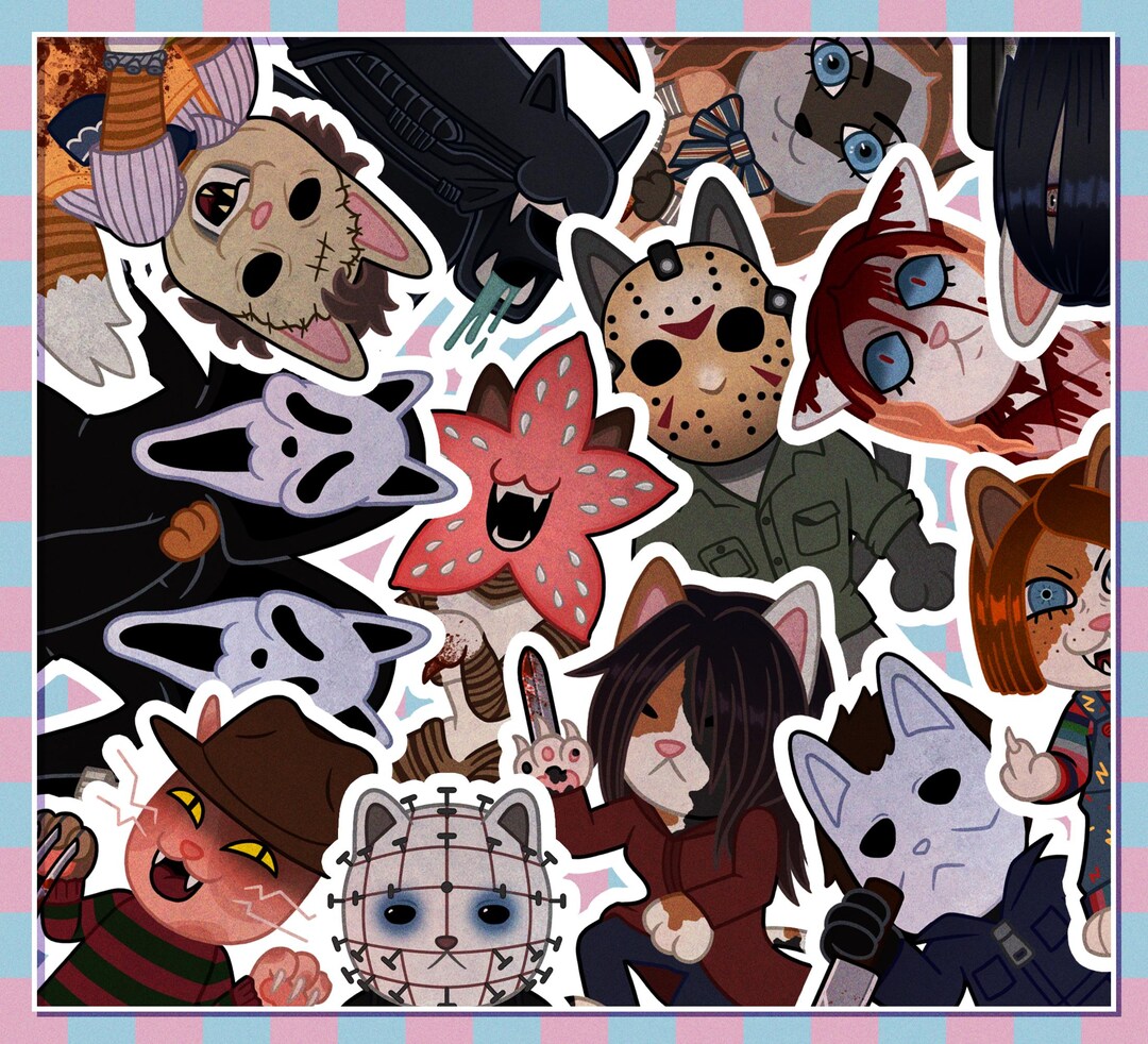 Slasher Cat Stickers - Etsy